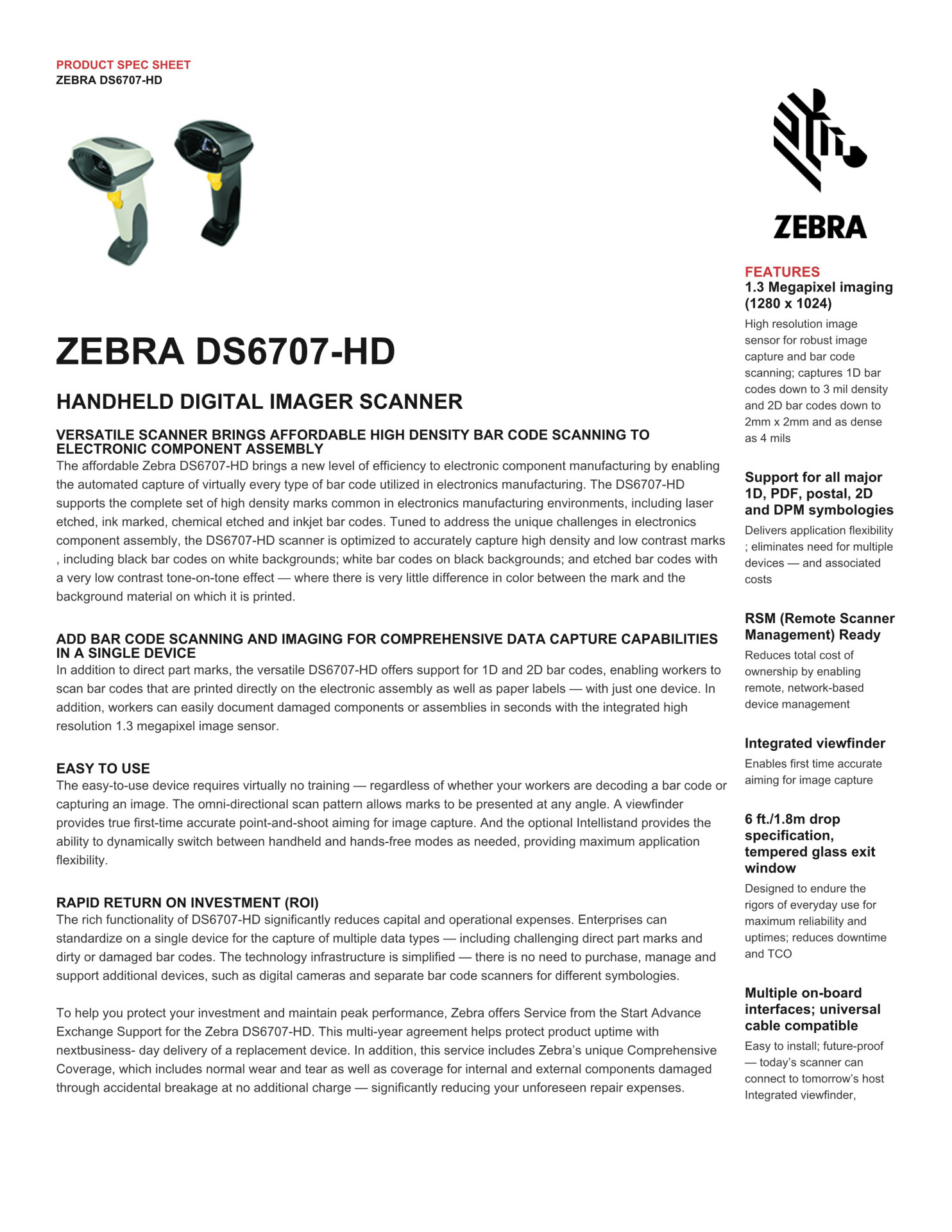 斑马ZEBRA/讯宝Symbol DS6707-HD 二维条码扫描器,替代型号DS8108-阿里巴巴