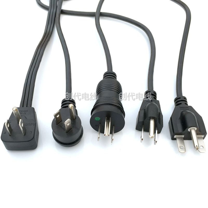 UL SVT SJT 3芯18awg(0.824MM2) vw-1 105度300V 美式三插电源线-阿里巴巴