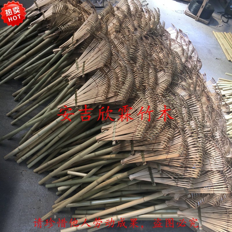 工厂出口日本竹耙 草耙 耙子 耙树叶 耙草 耙稻谷 田园简约款-阿里巴巴