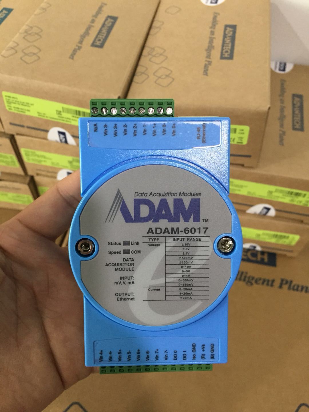 研华8路带DO的模拟量输入模块ADAM-6017-D 10/100 Mbps通信速率-阿里巴巴