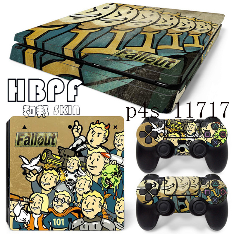 ps4 slim 贴膜 贴纸 彩贴 PS4slim薄版机身贴 贴膜高清印刷-阿里巴巴