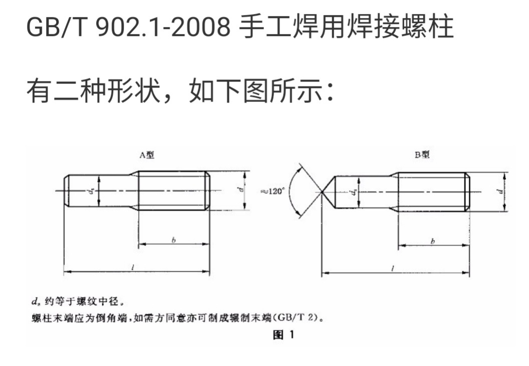 手工焊用焊接螺柱GB/T902.1A型-阿里巴巴
