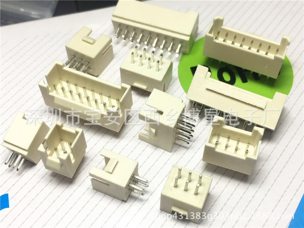 PHB2.0mm 2x5P双排带扣连接器 2*5P直针 180°插座2.0MM环保-阿里巴巴