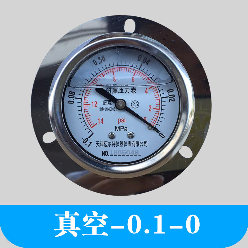 轴向带边耐震压力表YN-60ZT轴向无边0.6/1/1.6/2.5/6/25/40/60MPA-阿里巴巴