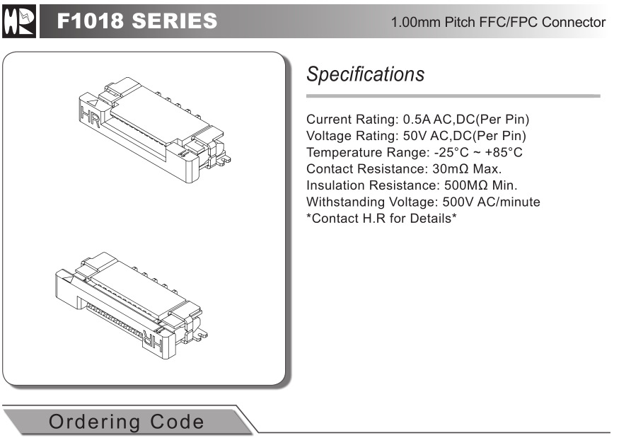 台湾灿达HR连接器 F1018WR-S-24PT 90°上接式贴片-阿里巴巴