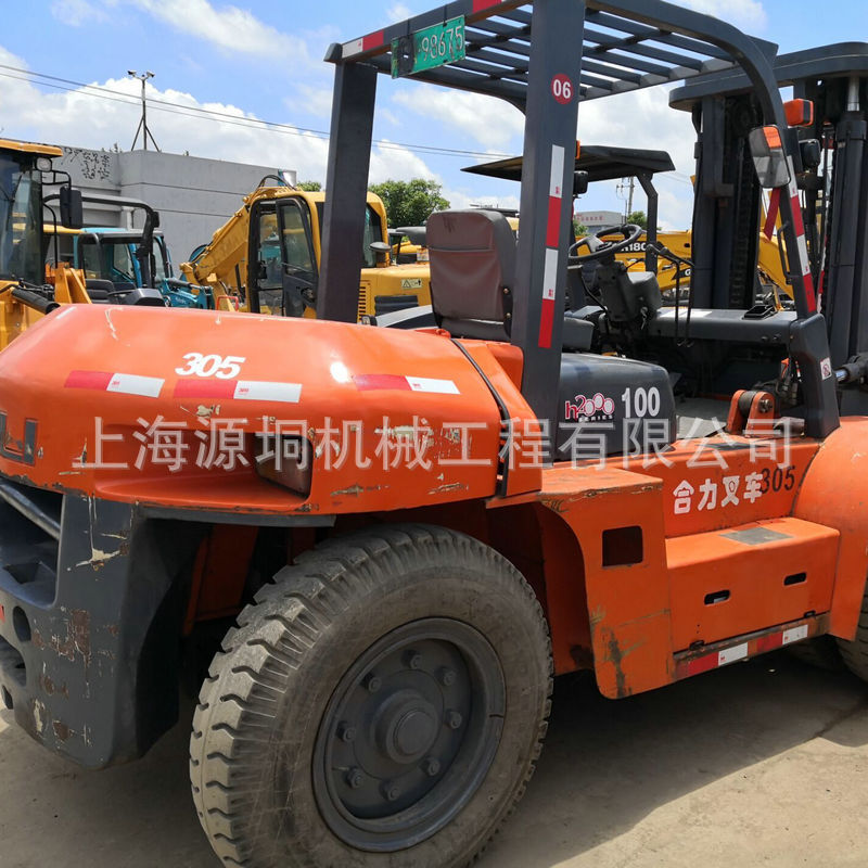 二手合力10吨叉车八成新内燃式集装箱叉车原厂标配带侧移长沙-阿里巴巴