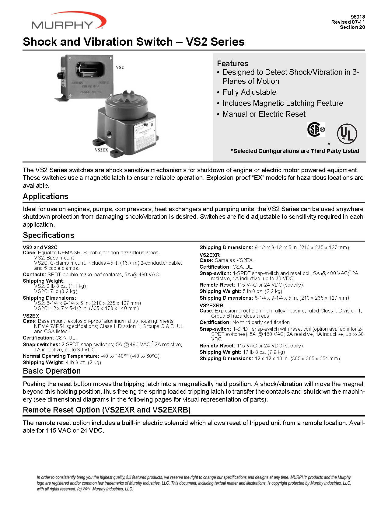 MURPHY VS2EX震动开关 VS2震动开关 VS94震动开关-阿里巴巴