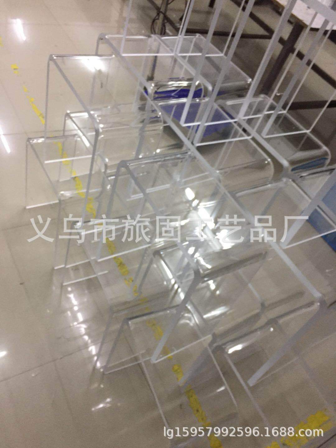 定制亚克力U型展示架 透明托架 压克力鞋架 陈列摆放架 亚克力凳-阿里巴巴