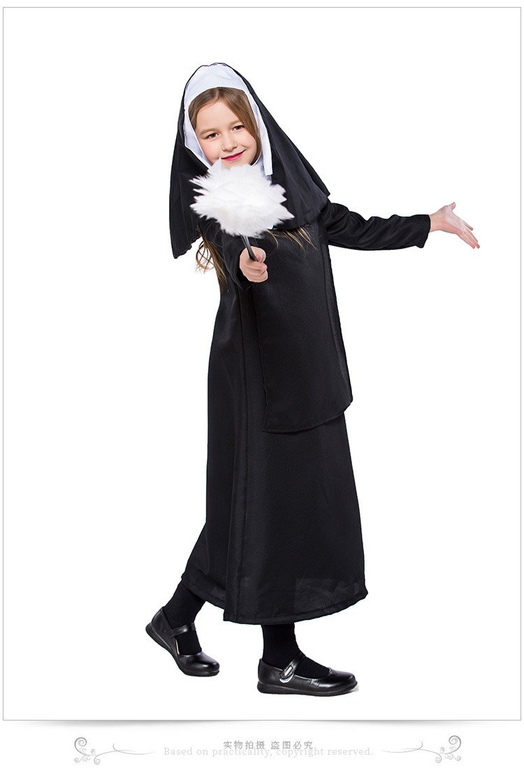 Halloween child nun costume cosplay jesus christ girl costume NHFE153950