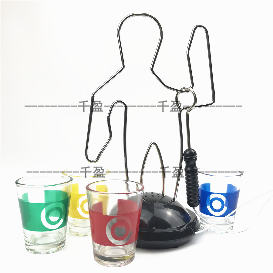 儿童益智玩具电人喝酒游戏电子迷宫Buzz Wire/Man Drinking Game-阿里巴巴