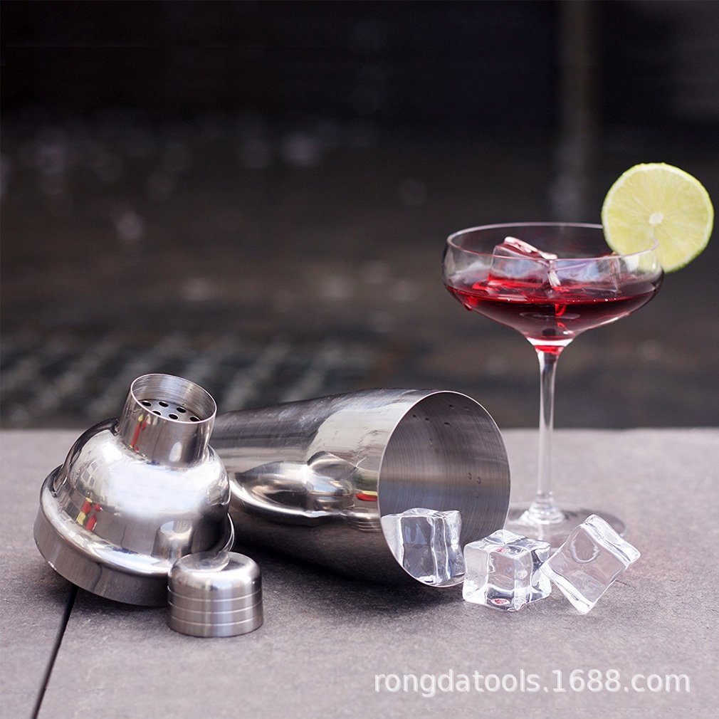 酒吧套装 6件套 不锈钢调酒器 酒吧用具 雪克壶 调酒器调酒杯-阿里巴巴