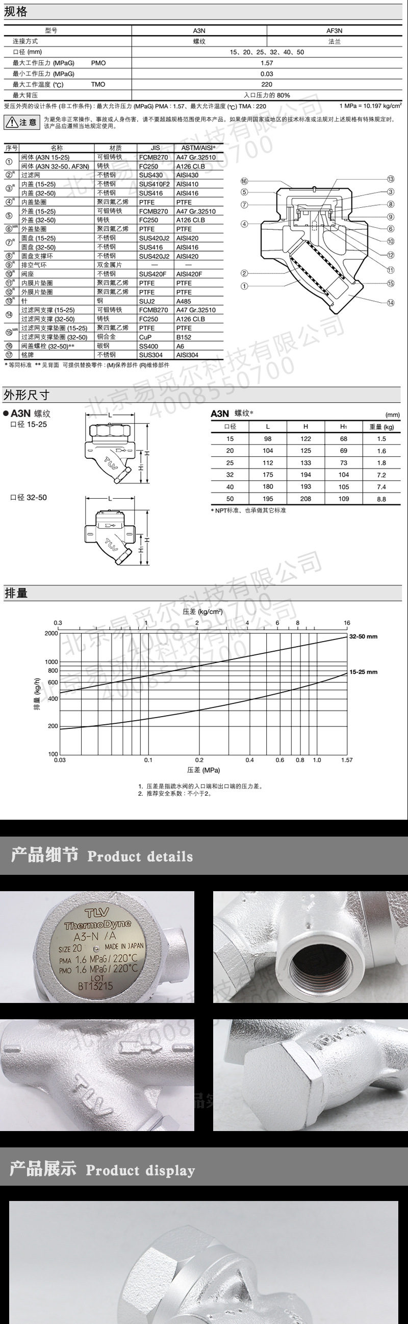 日本TLV蒸汽疏水阀 A3N AF3N 丝扣热动力式圆盘疏水器 DN15 DN20-阿里巴巴