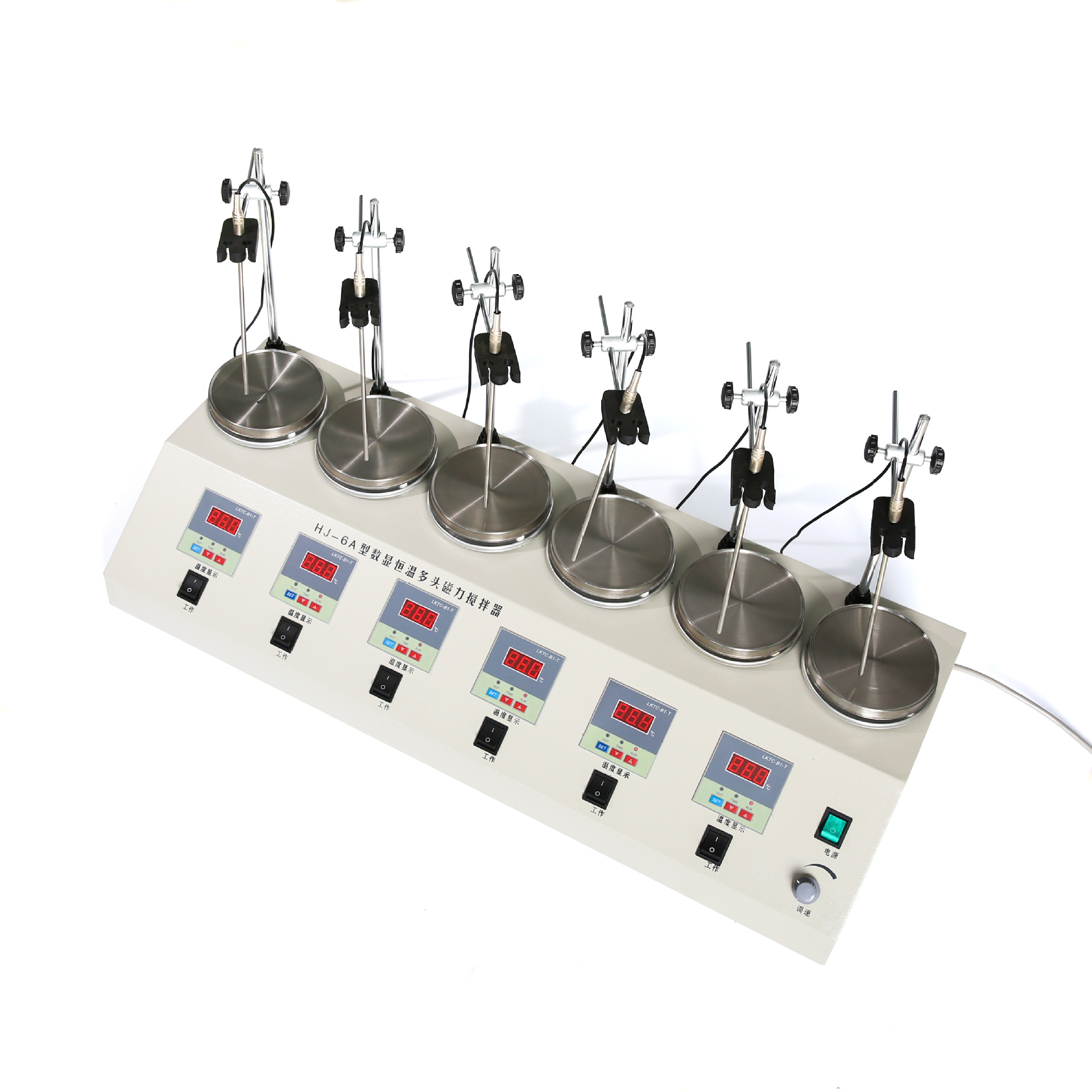 HJ-6A 数显恒温多头磁力搅拌器-阿里巴巴