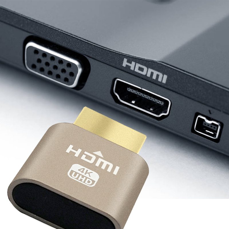 显卡欺骗器HDMI dummy plug 假负载模拟高清锁屏宝虚拟显示器-阿里巴巴