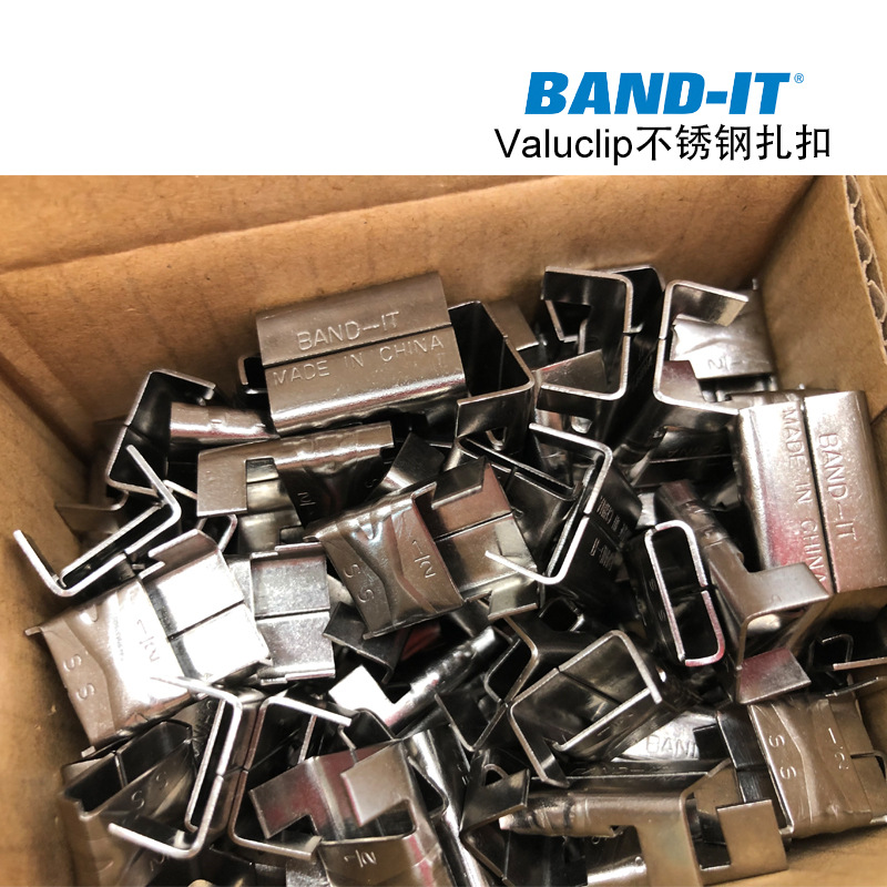 不锈钢扎带扣 Valuclip 美国进口 BAND-IT304 316 201不锈钢扎扣-阿里巴巴