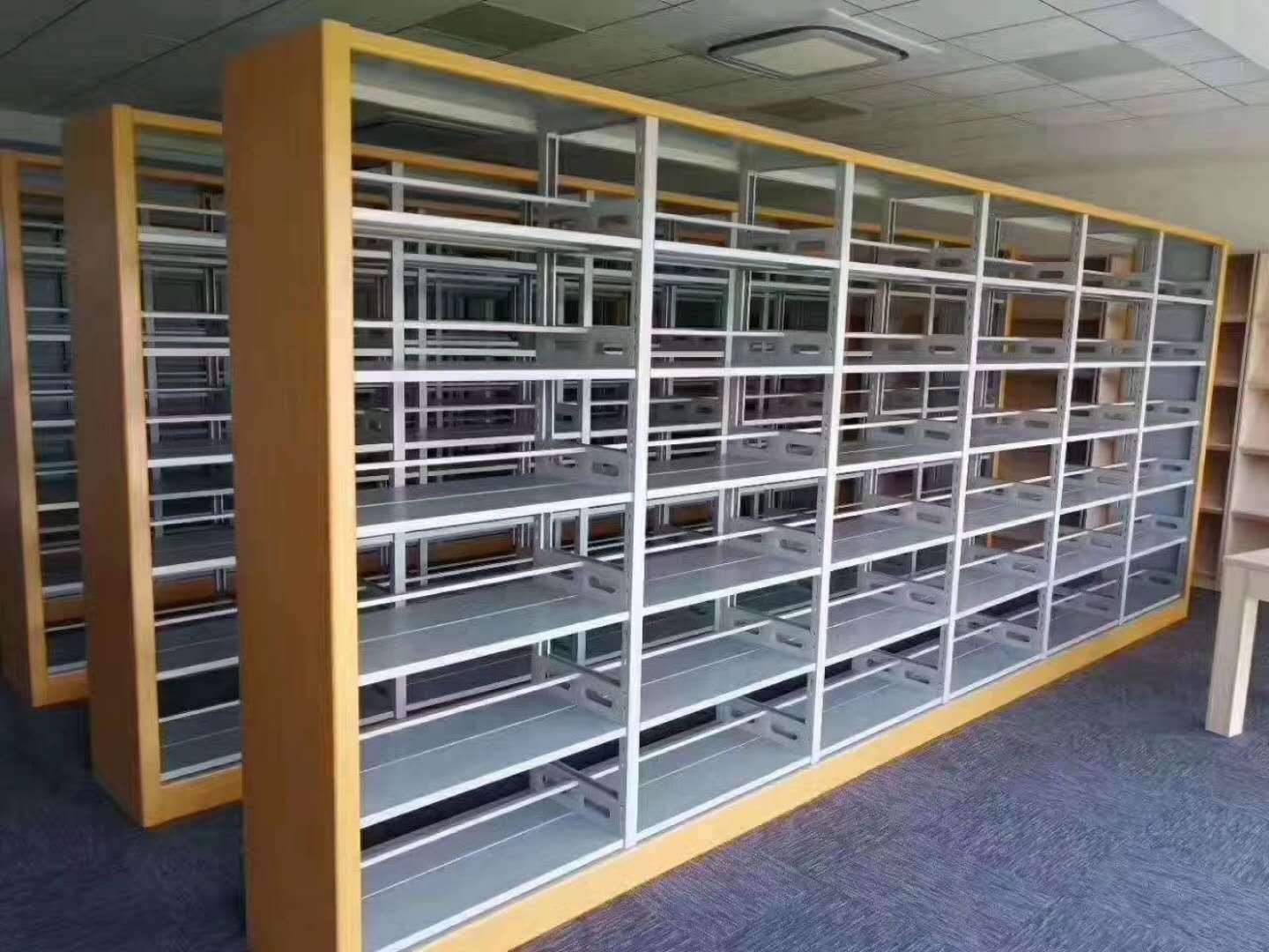 厂家开放式书架学校图书馆专用双面阅览室热转印冷轧板7道工艺书-阿里巴巴