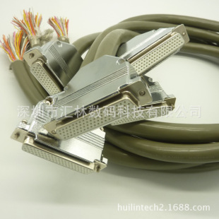 工业级连接器DB78母头带线1m配套DSUB78公弯头PCB式接头-阿里巴巴