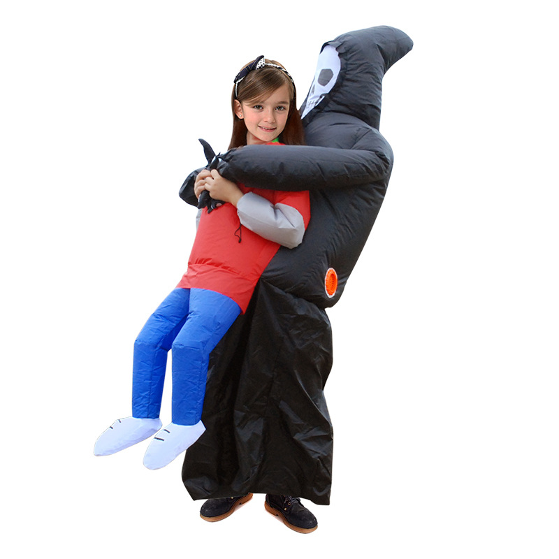 Centuryestar Skeleton Ghost Inflatable Costume Adult Funny Blow Up Suit ...