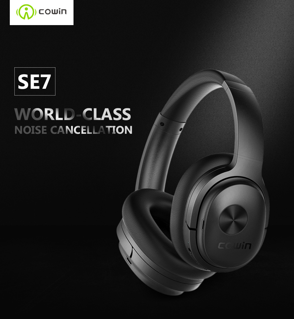 源头工厂SE7高端降噪ANC无线耳机电脑手机蓝牙运动头戴耳麦跨境-阿里巴巴