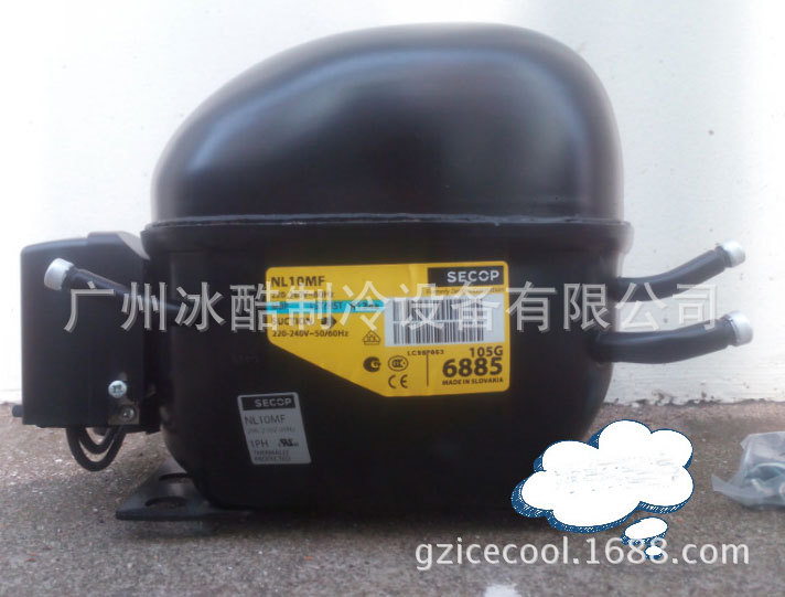 R134a 3/8HP 全新原装SECOP冰箱冰柜压缩机 NL10MF 105G6885-阿里巴巴