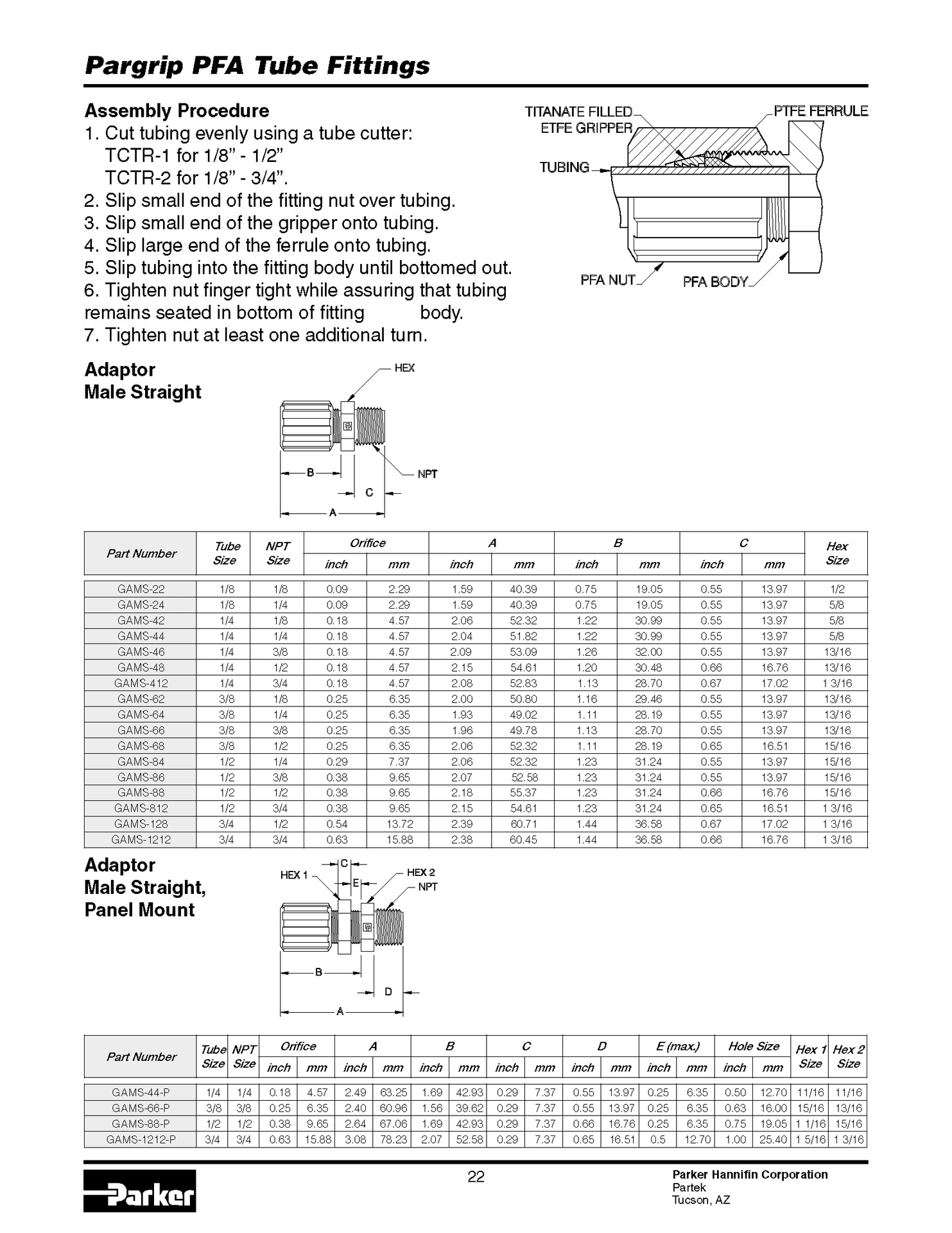 PARKER Pargrip系列PFA接头-阿里巴巴