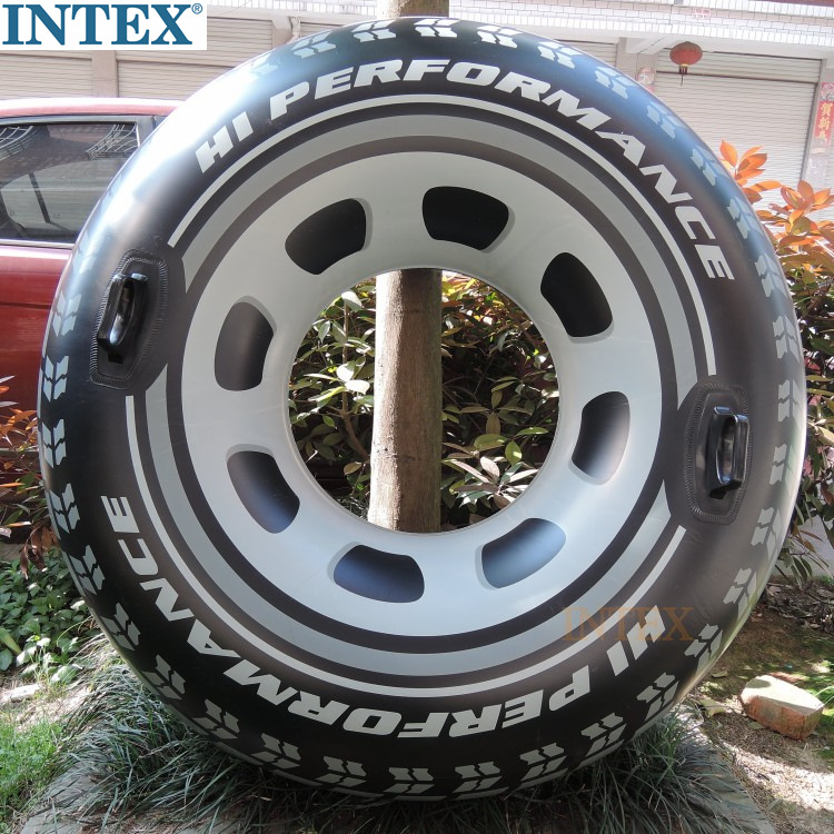 INTEX成人腋下超大加厚胖子戏水充气游泳圈轮胎把手浮圈-阿里巴巴