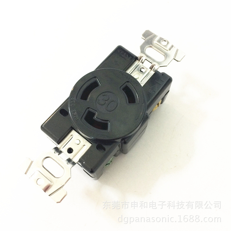panasonic松下WF2330B/WF6330美标机电设备插座30A 250V公母插座-阿里巴巴