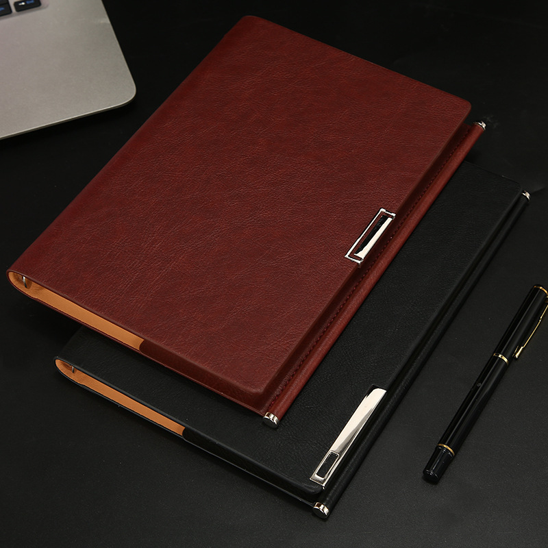 Supply Poly Urethane Leather Good-looking Notebook Gift Set A5 ...