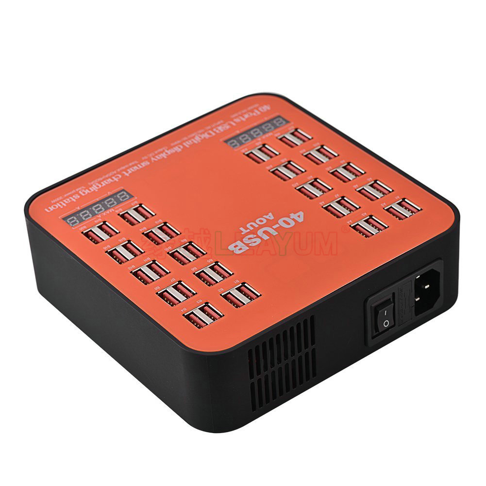 LU34 工业级 40口 USB智能充电器 150W 多端口手机平板充电站 座-阿里巴巴