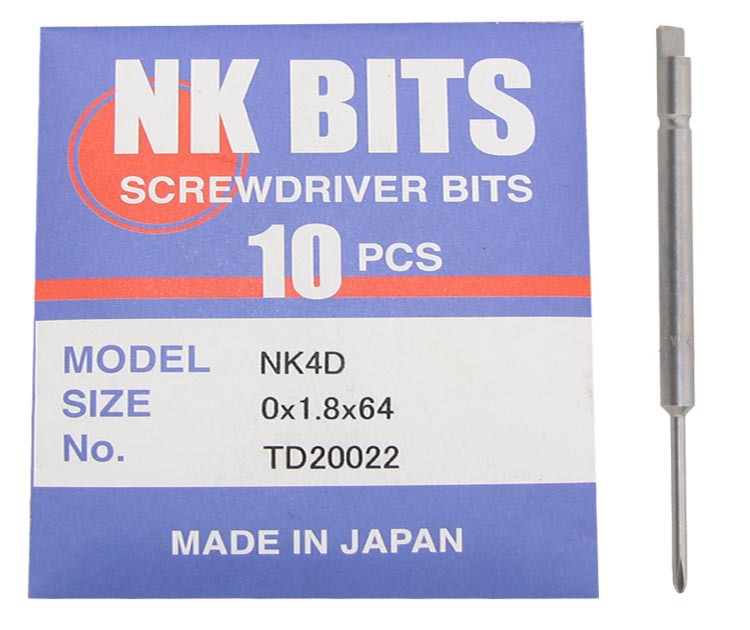 日本日东尾缺十字批头NK4D 0x1.8x64 半月头半圆批咀电动螺丝刀头-阿里巴巴