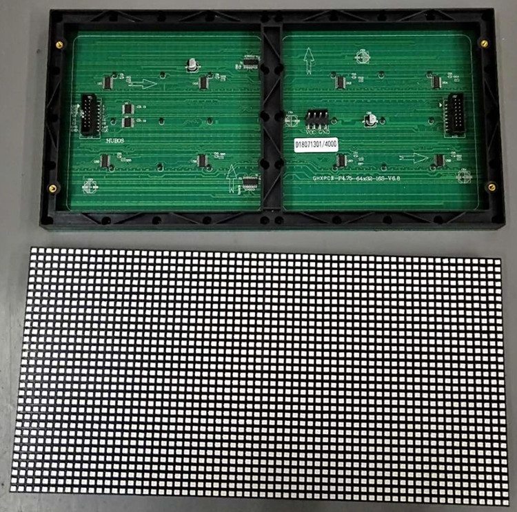 单红高亮F3.75 led显示模组室内P4.75表贴单色LED screen pannel-阿里巴巴