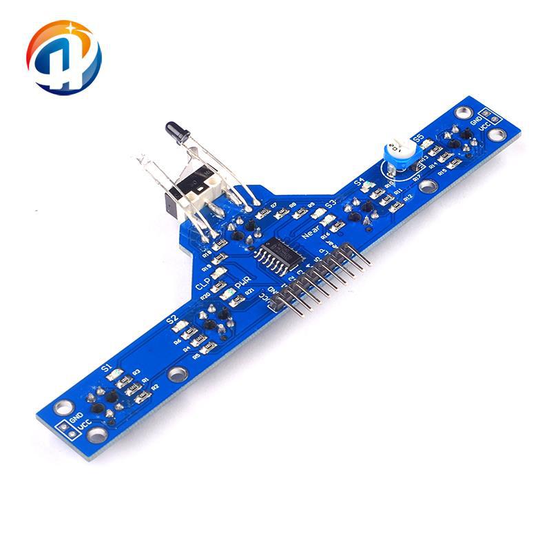 五路寻迹传感器模块 5路循迹模块 5大功能 TRCR5000 送例程 小车-阿里巴巴