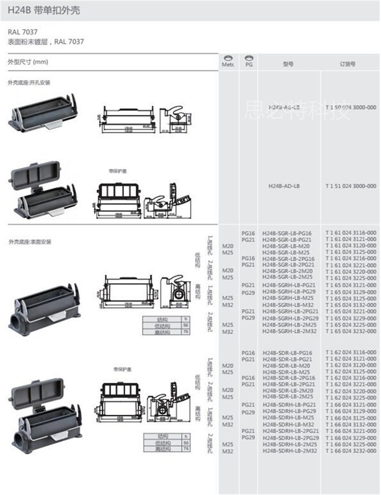 HDC-HE-024-MS/FS 西霸士SIBAS重载连接器顶出+双扣安装航空插头-阿里巴巴