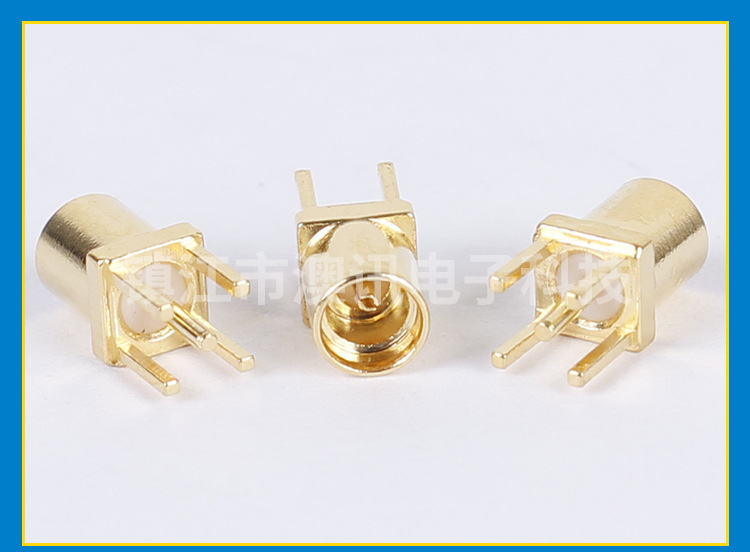 厂家直供MMCX连接器-KE正脚全铜镀金射频同轴接头高精度-阿里巴巴