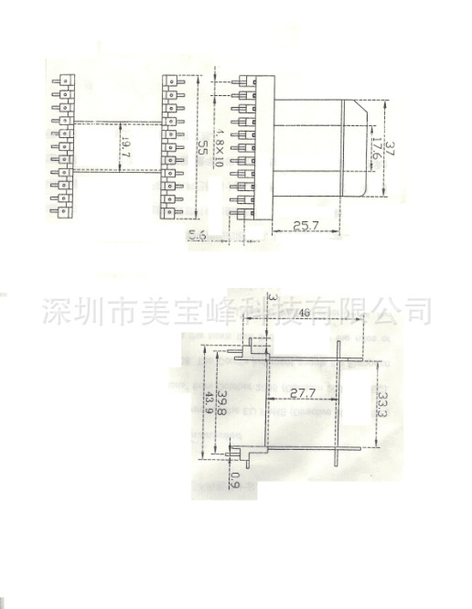 EE14 EF17 EF1710 EE1510 EF1510 EE18高频磁芯 PC95材质-阿里巴巴