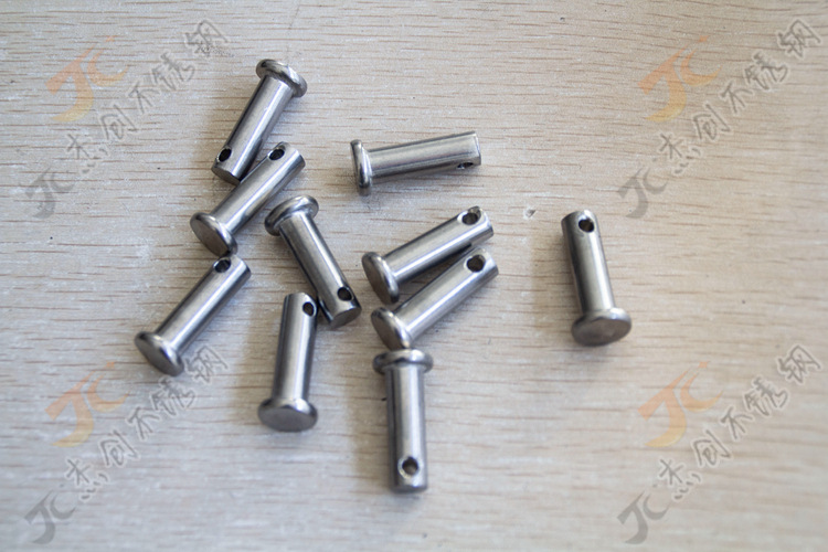 M12 304不锈钢销轴GB882 平头带孔圆柱销 插销 销钉 带孔销定位销-阿里巴巴