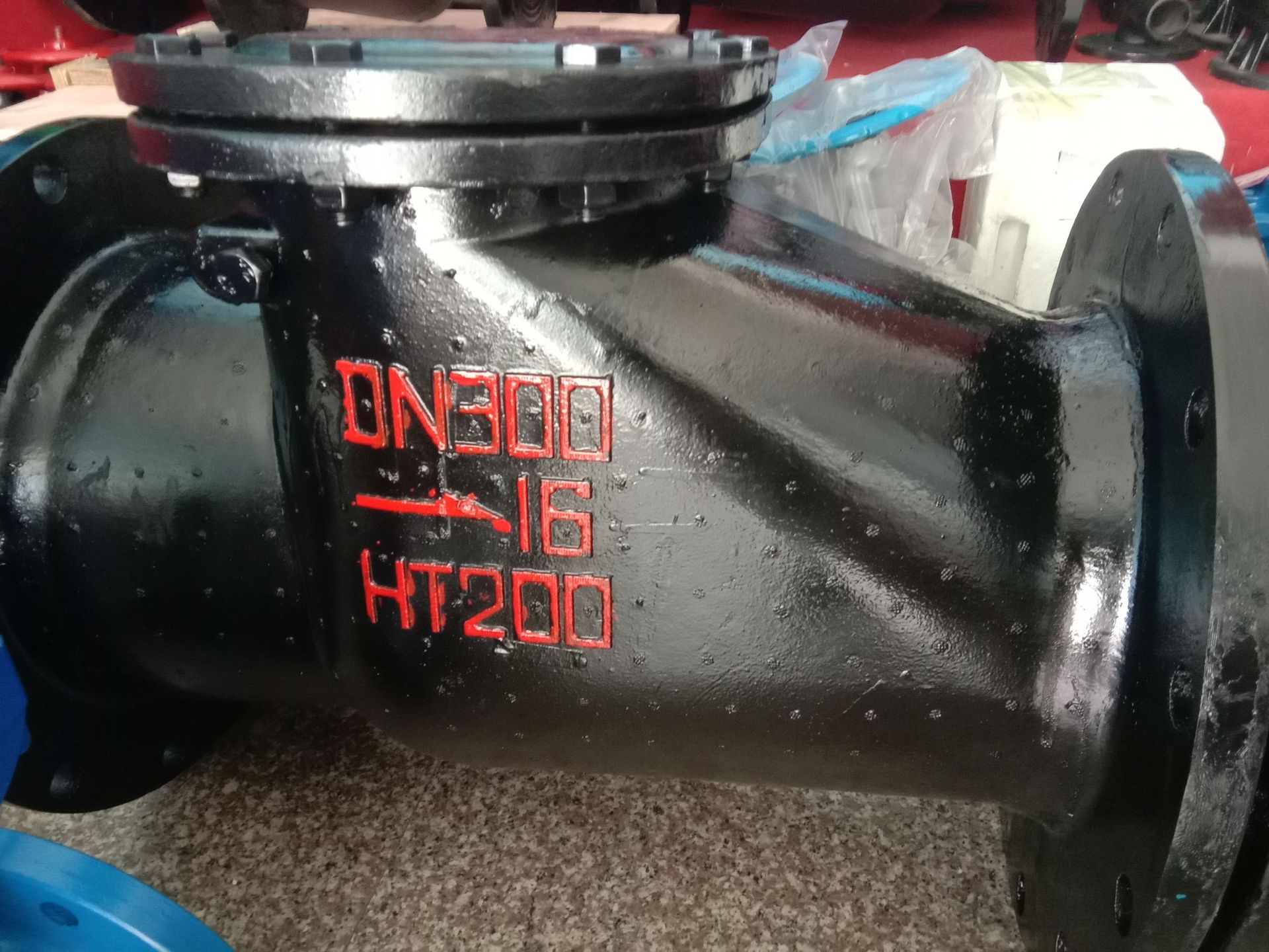 越海厂家供应 大口径铸铁旋启式止回阀 H44T-10 DN500 逆流止回阀-阿里巴巴