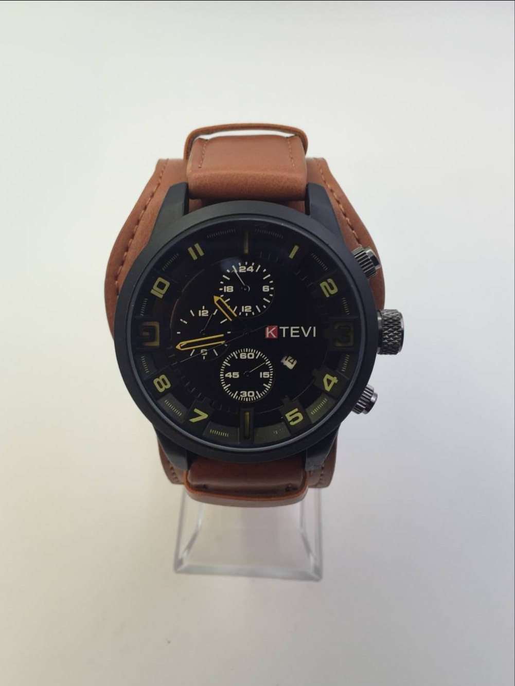 跨境外贸KTEVI 8225男士大皮带运动手表 日历手表石英-阿里巴巴