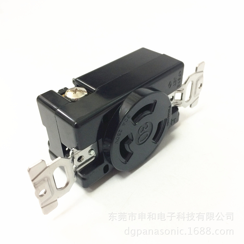 panasonic松下WF2330B/WF6330美标机电设备插座30A 250V公母插座-阿里巴巴