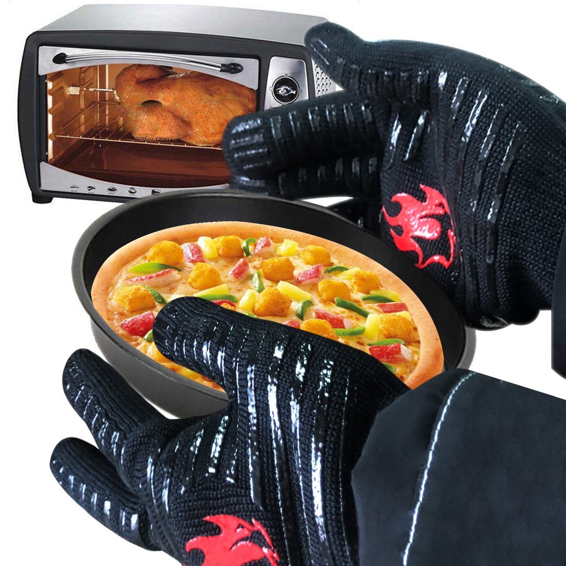 BBQ烧烤手套 耐高温500度防烫护手手套 微波炉烤箱防烫护手手套采购价格、怎么样、行情市场-CCEE选品中心