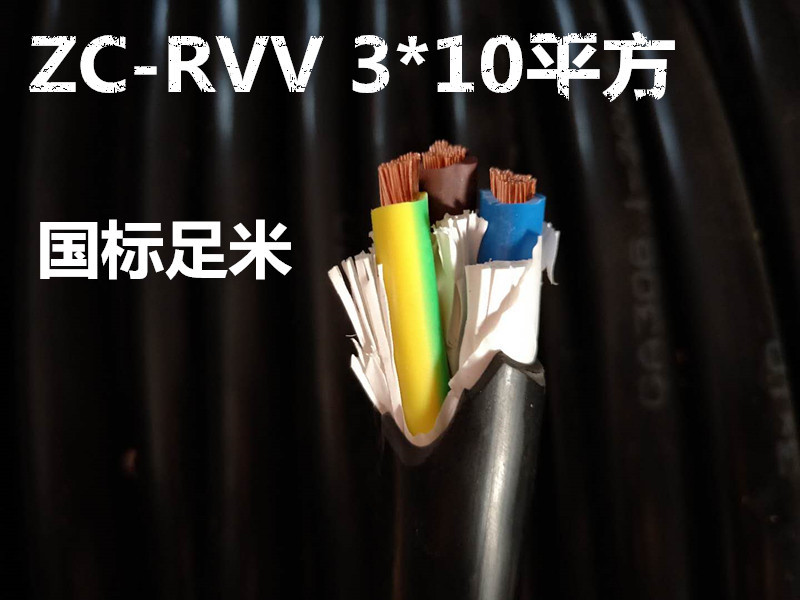 广州珠江电缆ZC-RVV3*2.5/6/10/25平方 铜芯聚乙烯阻燃护套软电缆-阿里巴巴