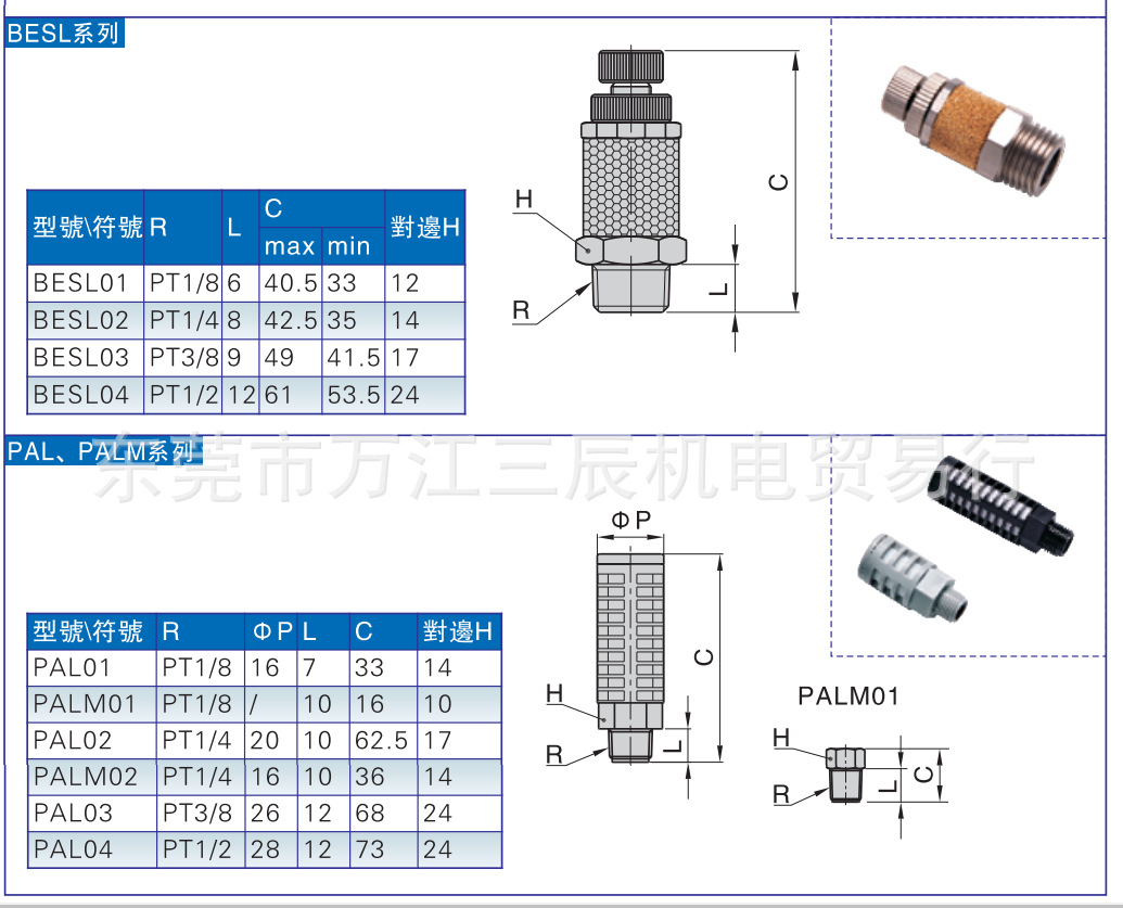 AIRTAC亚德克原装全新电磁阀专用空气消音器BSL01 BSL02 现货-阿里巴巴