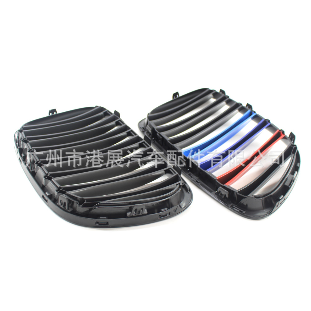 适用于宝马E84 X1 10-14年改装哑黑三色M版中网 进气格栅 中网-阿里巴巴