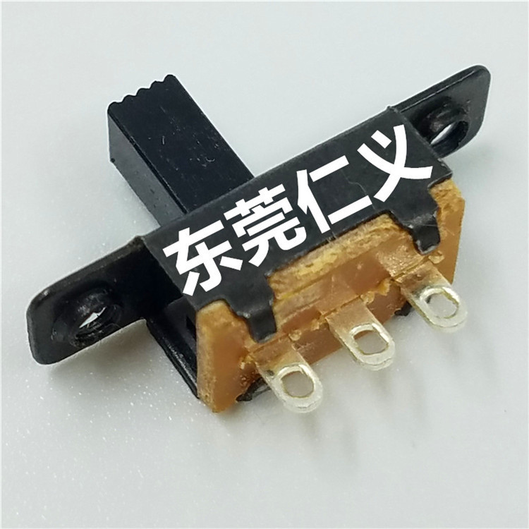 SS23D03微型双极滑动开关三档直柄拨动开关三档 8脚波动开关2P3T-阿里巴巴