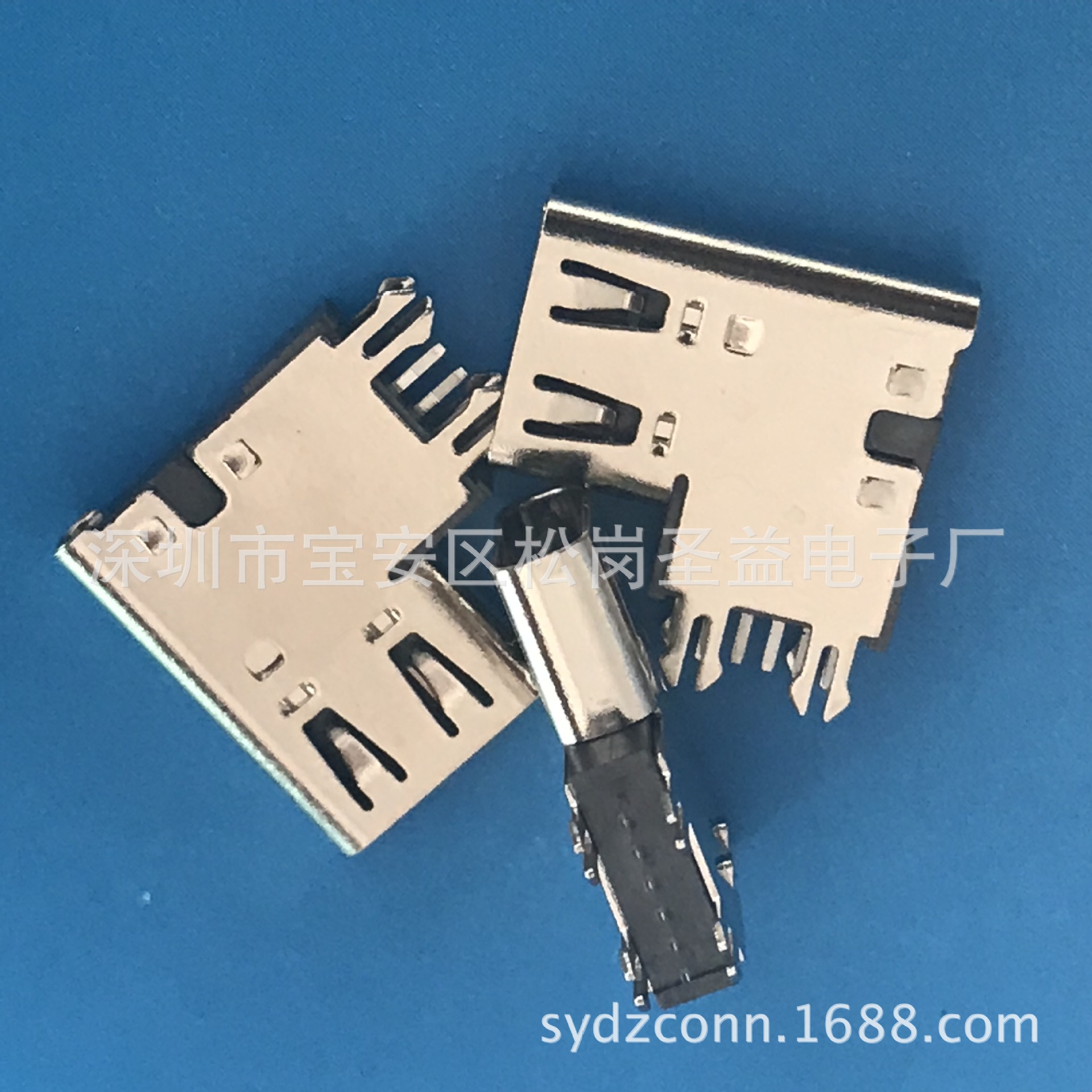 连接器-TYPE C 14P侧插 USB 3.1母座90度侧立式 type-c插...