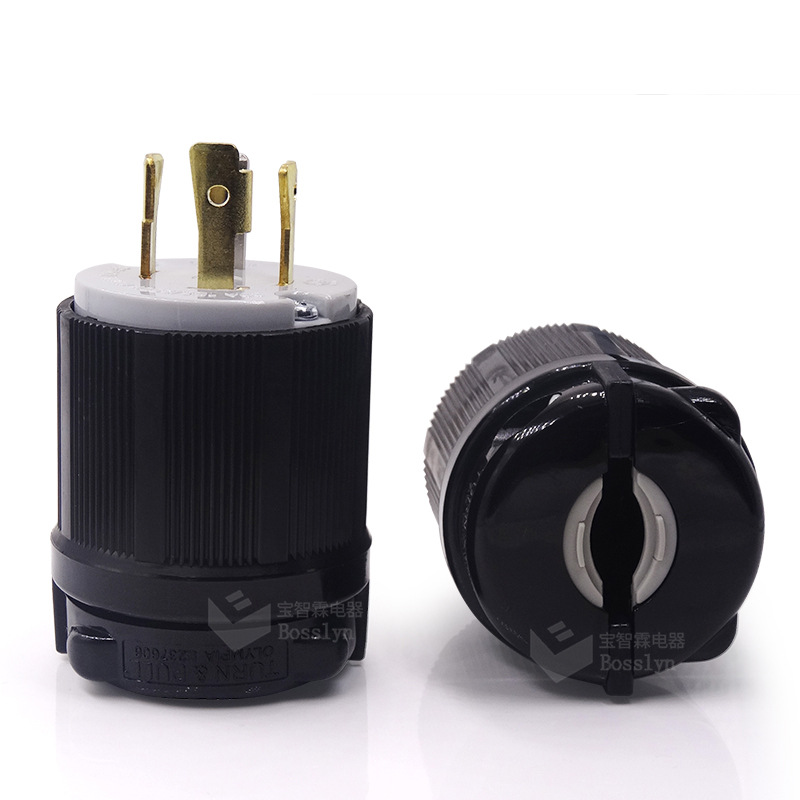 NEMA L14-30P 美国插头批发 美规锁式电源插头 30A 125V/250V-阿里巴巴