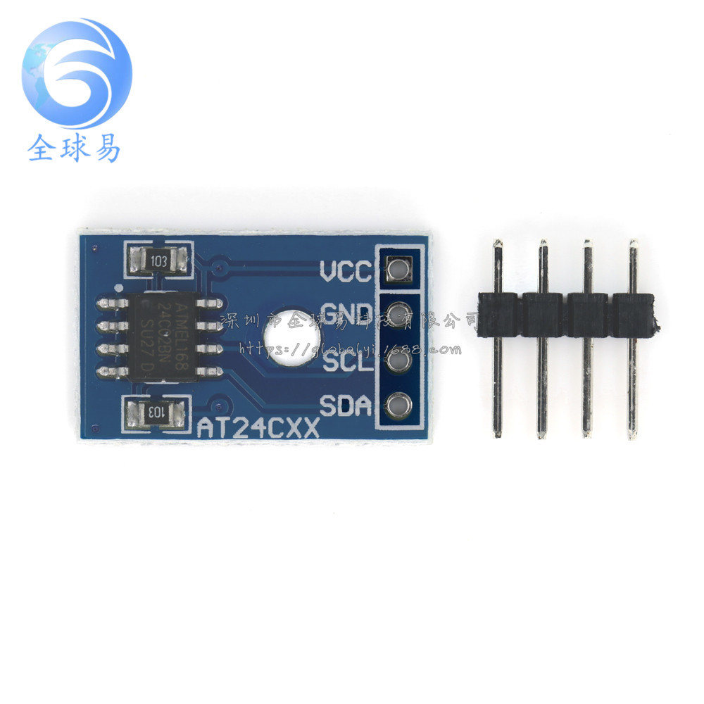 AT24C02 模块 I2C接口 IIC EEPROM 存储模块 智能小车 蓝板-阿里巴巴