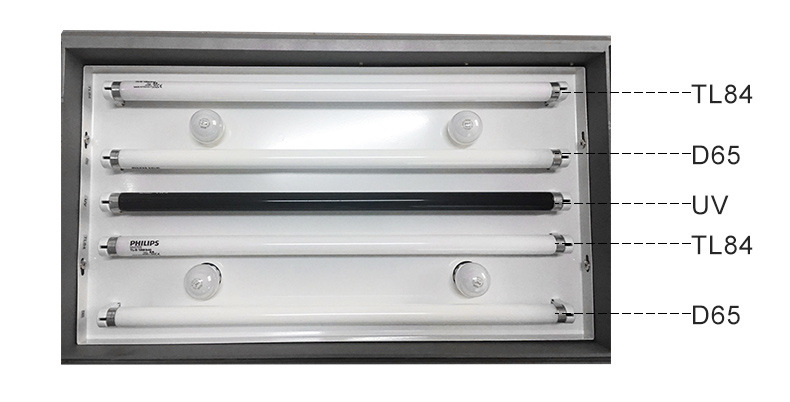 5光源对色灯箱 对色标准光源 五光源F,D65,TL84,UV,CWF标准灯箱-阿里巴巴