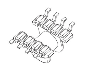 EP07型YC-EP-0701骨架，4+4P 海鸥脚BOBBIN,变压器骨架-阿里巴巴