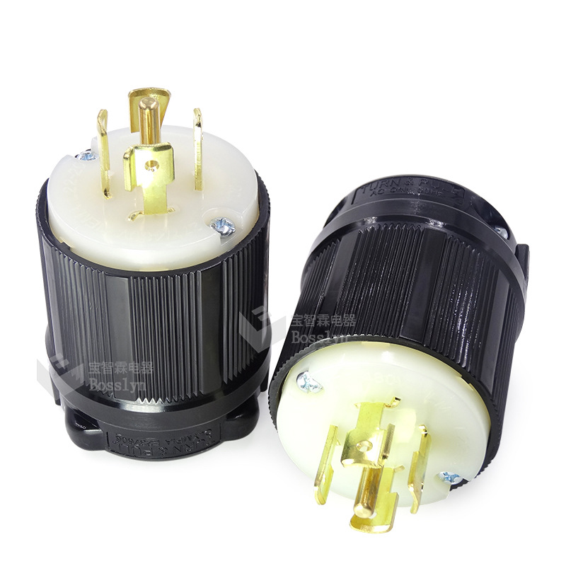 NEMA L22-30P 美国工业插头 四相五线插座 377/480V 30A-阿里巴巴